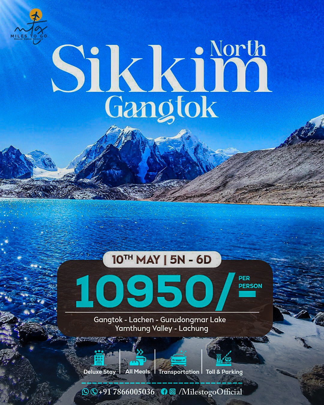 NORTH SIKKIM GROUP TOUR (5N 6D) | MILES TO GO